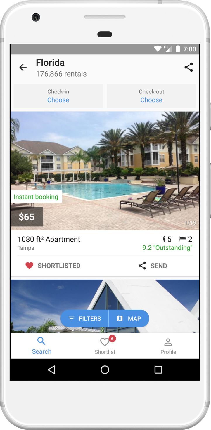 HomeToGo Mobile App | HomeToGo | Vacation rentals