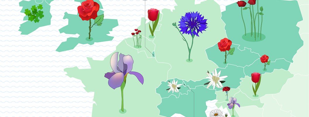 The Roots of Europe's National Flowers