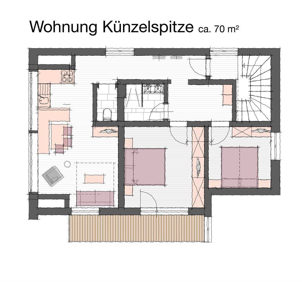 70 M² Apartment ∙ 2 Bedrooms ∙ 6 Guests - Lech