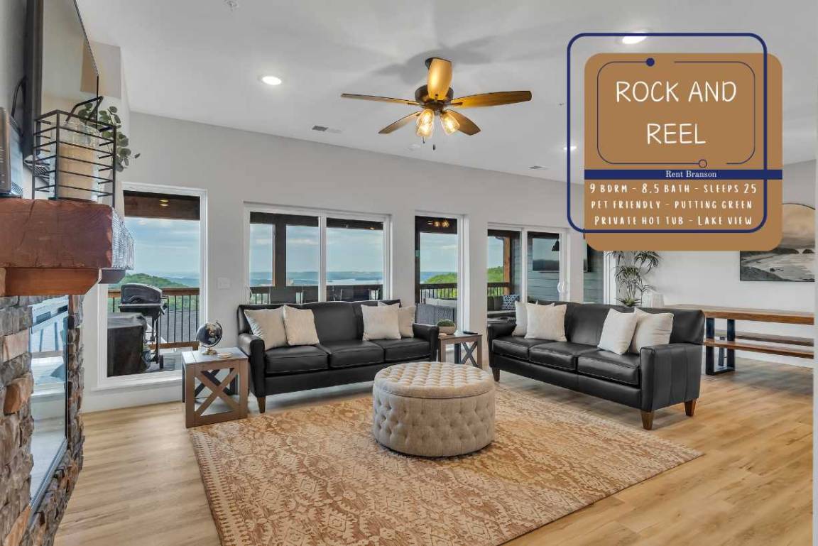 405 M² Casa ∙ 9 Habitaciones ∙ 25 Huéspedes - Branson, MO