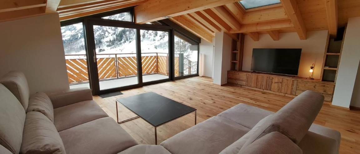 100 M² Ferienwohnung ∙ 1 Schlafzimmer ∙ 3 Gäste - Leukerbad