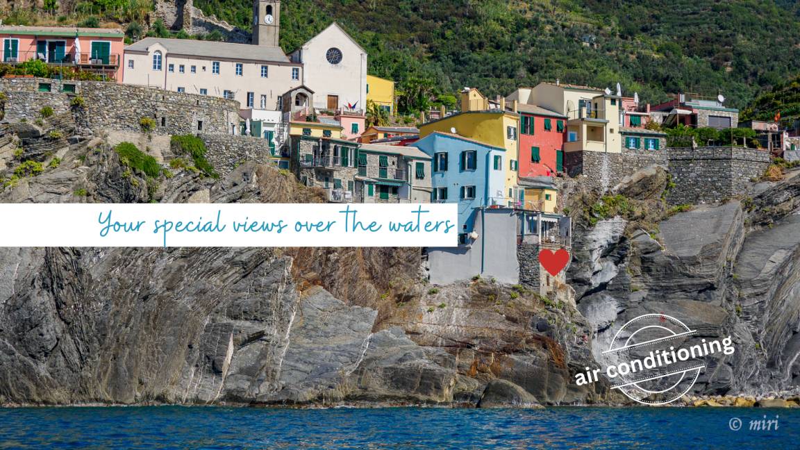 90 M² Apartamento ∙ 3 Habitaciones ∙ 5 Huéspedes - Vernazza