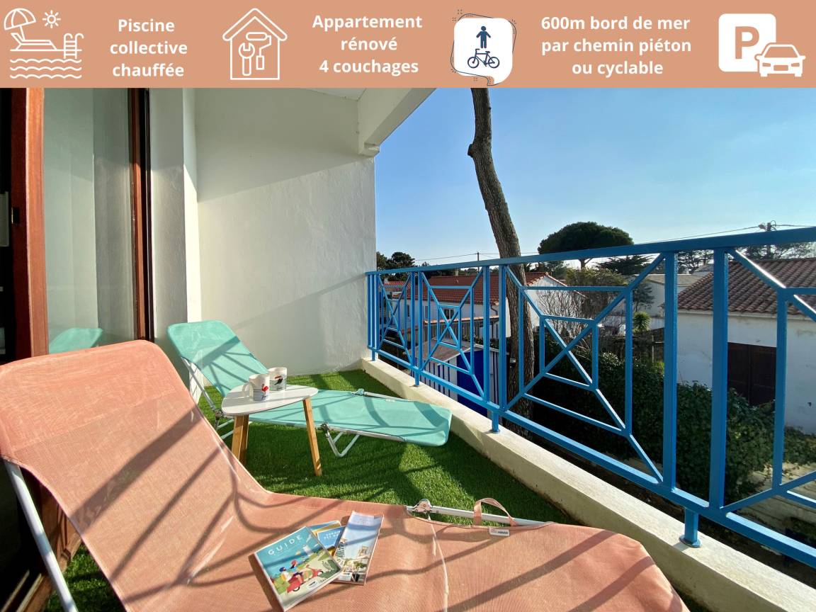 27 M² Appartement ∙ 2 Chambres ∙ 4 Personnes - Brem-sur-Mer
