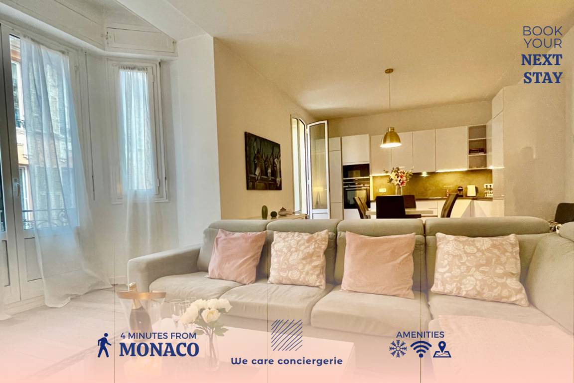 100 M² Appartement ∙ 3 Chambres ∙ 6 Personnes - Beausoleil