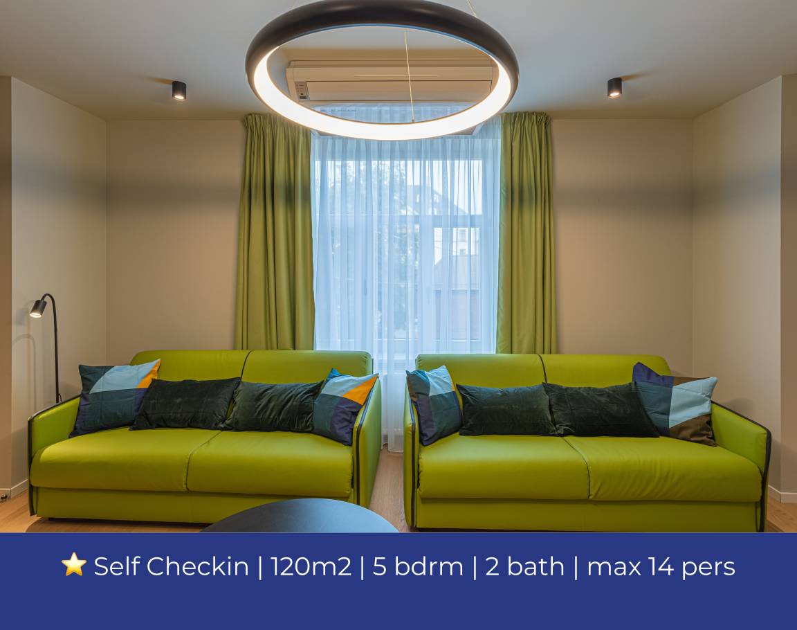 120 M² Appartement ∙ 5 Chambres ∙ 14 Personnes - Riga