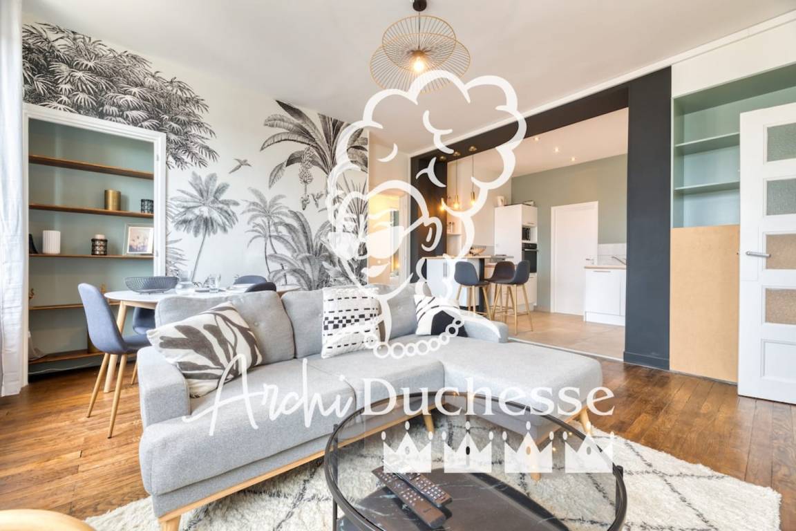 95 M² Appartement ∙ 4 Chambres ∙ 8 Personnes - Rouen