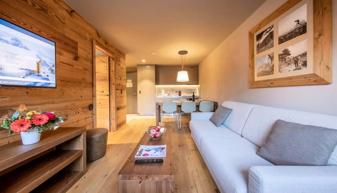 63 M² Ferienwohnung ∙ 2 Schlafzimmer ∙ 6 Gäste - Zinal