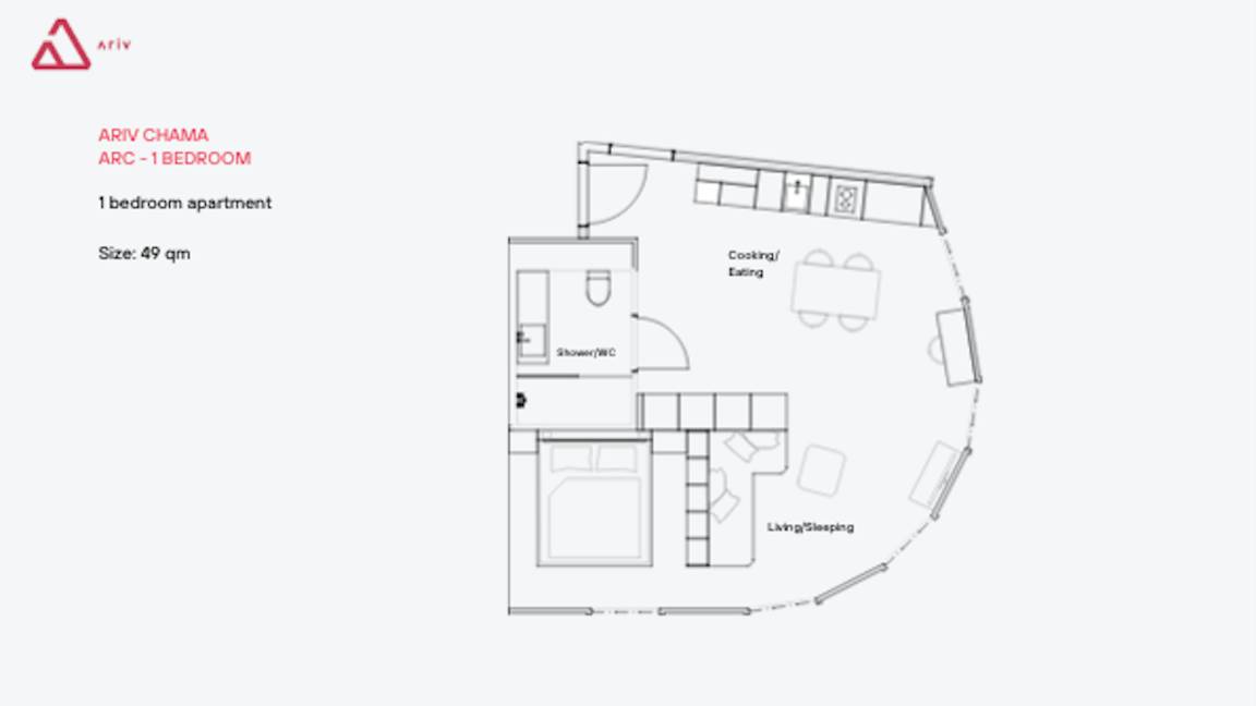 49 M² Ferienwohnung ∙ 1 Schlafzimmer ∙ 2 Gäste - Kanton Zug