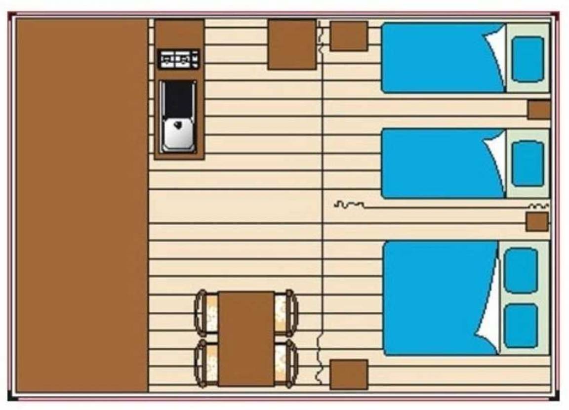 19 M² Camping ∙ 2 Chambres ∙ 5 Personnes - Le Château-d'Olonne