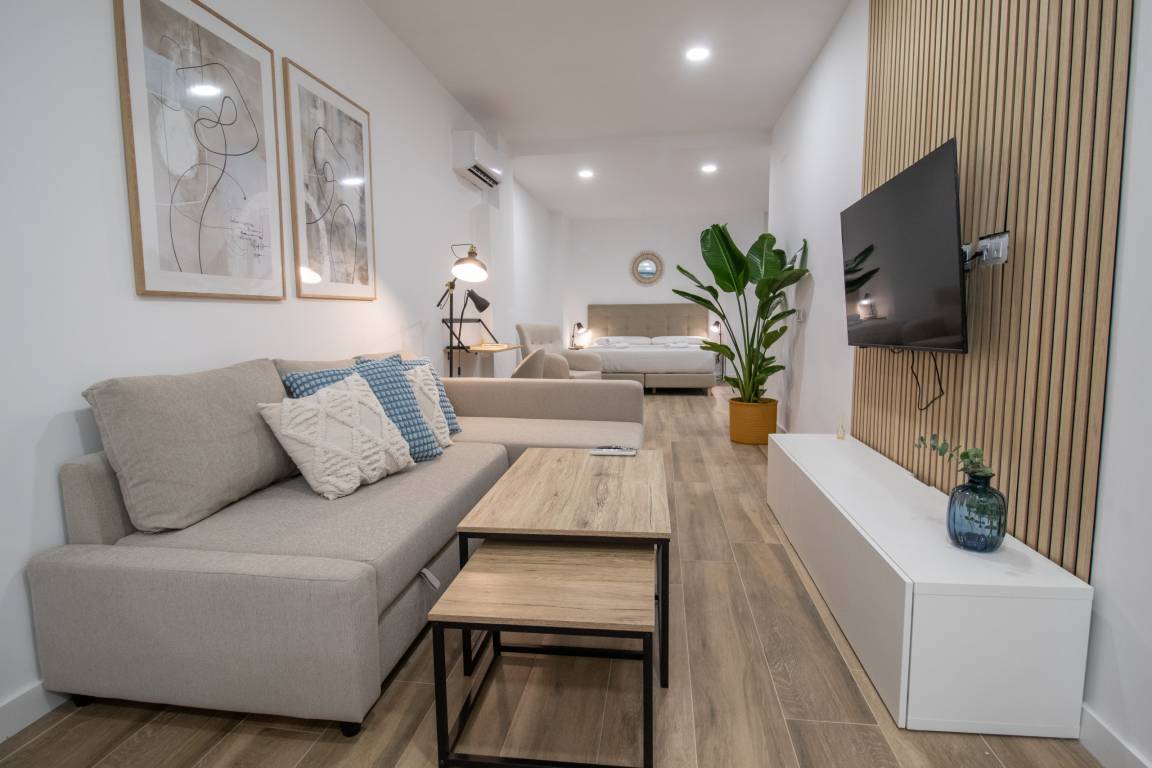 60 M² Studio Flat ∙ 4 Guests - Valencia Airport (VLC)