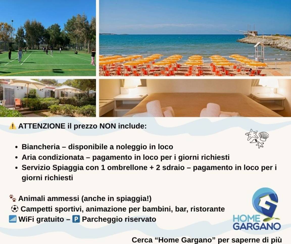 39 M² Parco Vacanze ∙ 1 Camera Da Letto ∙ 6 Ospiti - Provincia di Foggia
