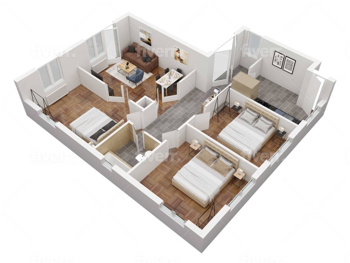Apartment ∙ 3 Bedrooms ∙ 6 Guests - Zürich