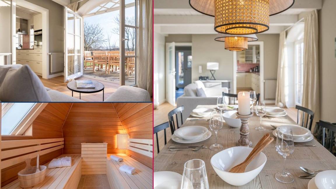 180 M² Ferienhaus ∙ 4 Schlafzimmer ∙ 7 Gäste - Nieblum