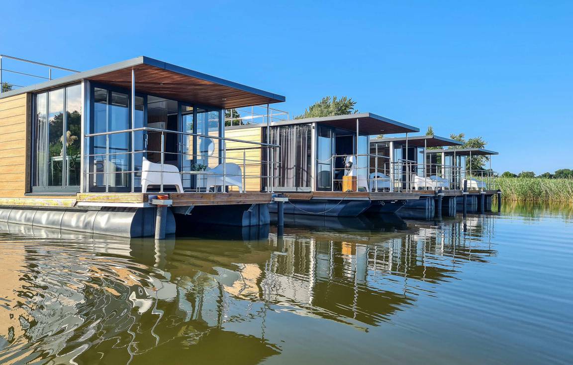 35 M² Hausboot ∙ 2 Schlafzimmer ∙ 4 Gäste - Mielno