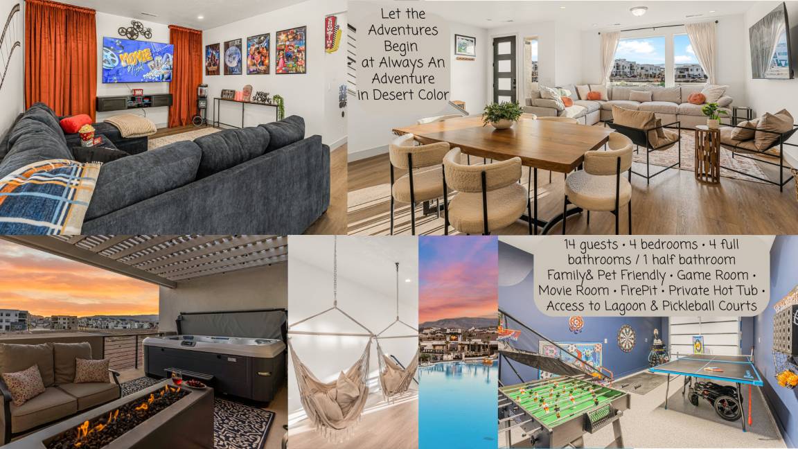 216 M² House ∙ 4 Bedrooms ∙ 14 Guests - St. George, USA