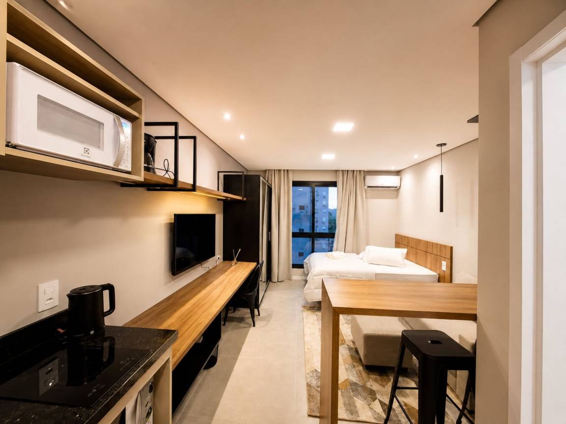 25 M² Apartamento ∙ 1 Quarto ∙ 2 Hóspedes - Dois Irmãos