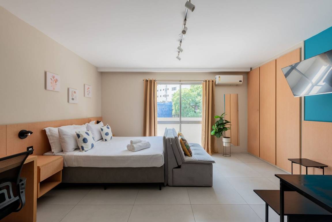 25 M² Apartamento ∙ 1 Quarto ∙ 3 Hóspedes - Porto Alegre