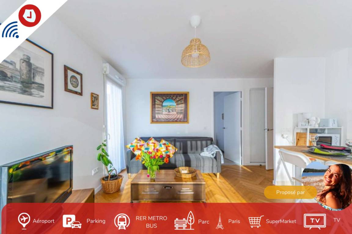 57 M² Huoneisto ∙ 2 Makuuhuonetta ∙ 6 Vierasta - Chilly-Mazarin