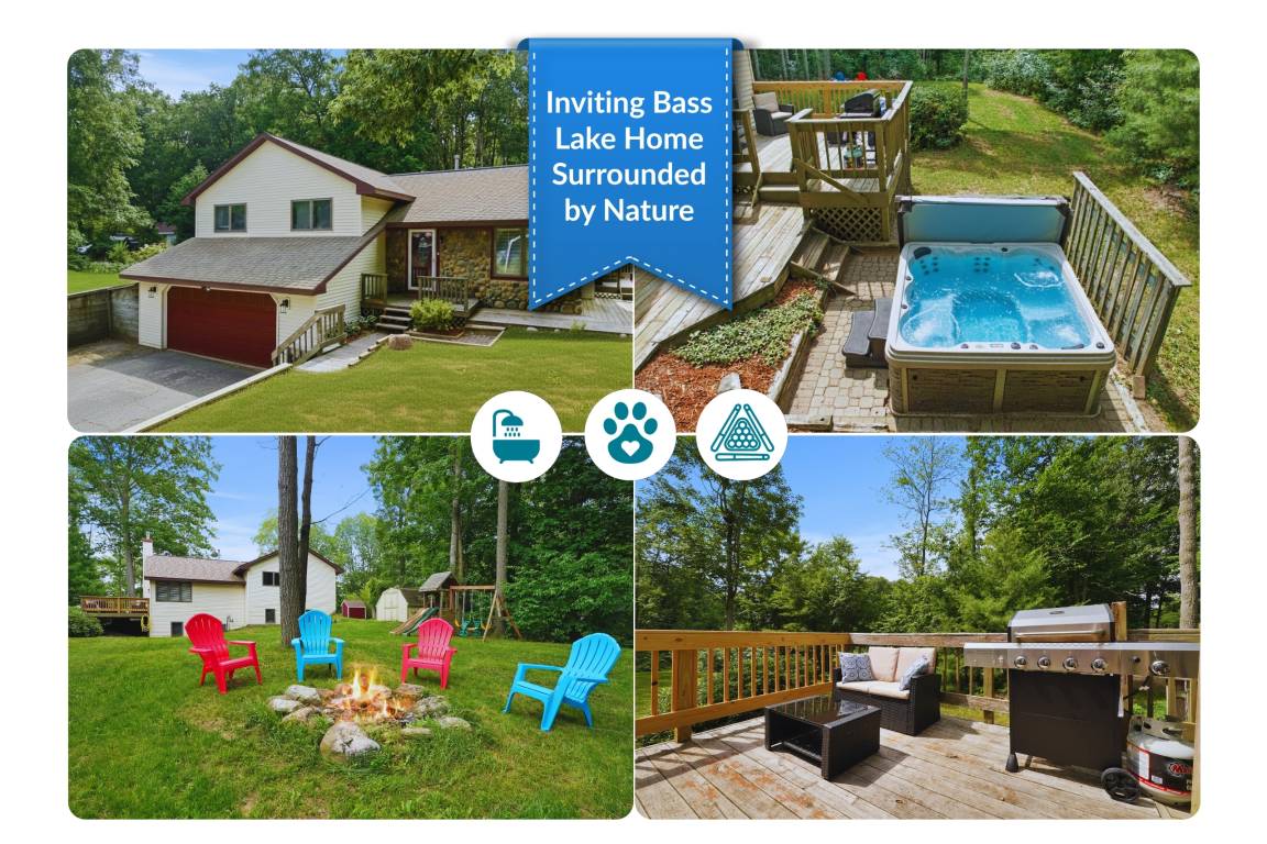 207 M² House ∙ 5 Bedrooms ∙ 10 Guests - Interlochen, MI