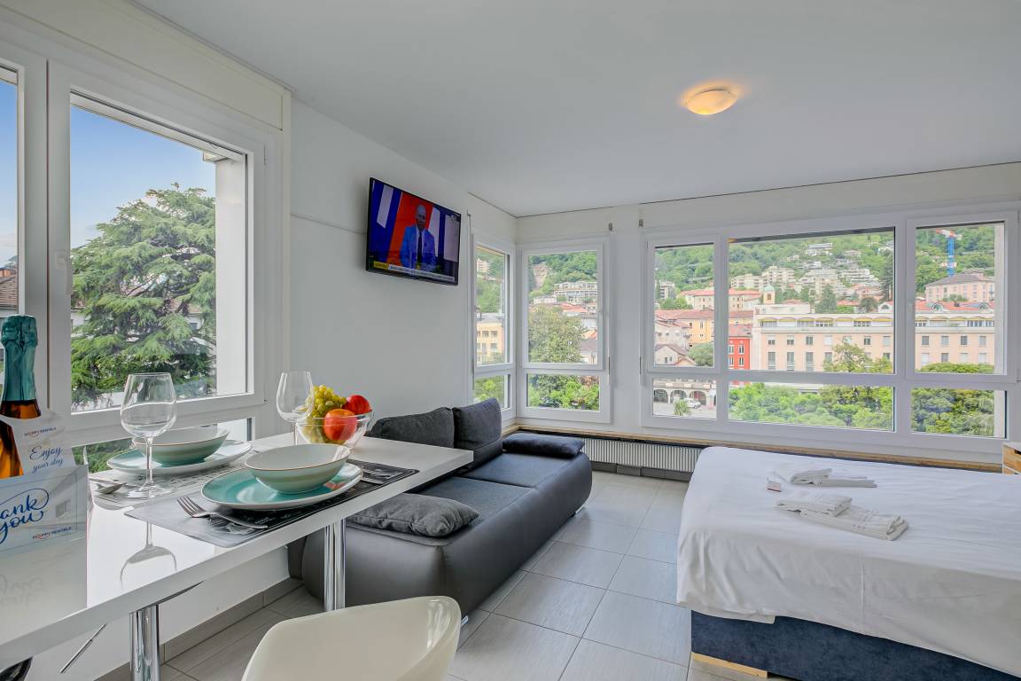 35 M² Studio Flat ∙ 3 Guests - Locarno