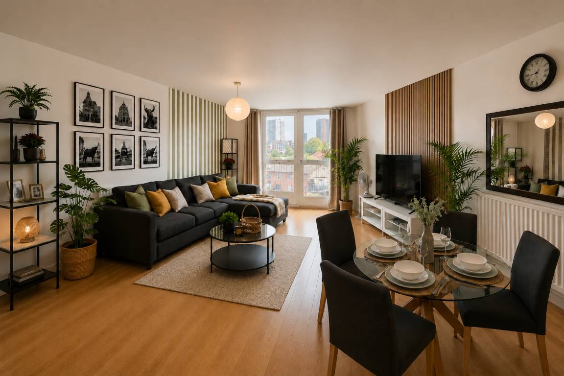 55 M² Apartamento ∙ 3 Habitaciones ∙ 9 Huéspedes - Birmingham
