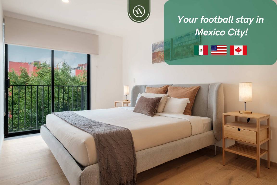 90 M² Apartment ∙ 2 Bedrooms ∙ 4 Guests - Mexico City