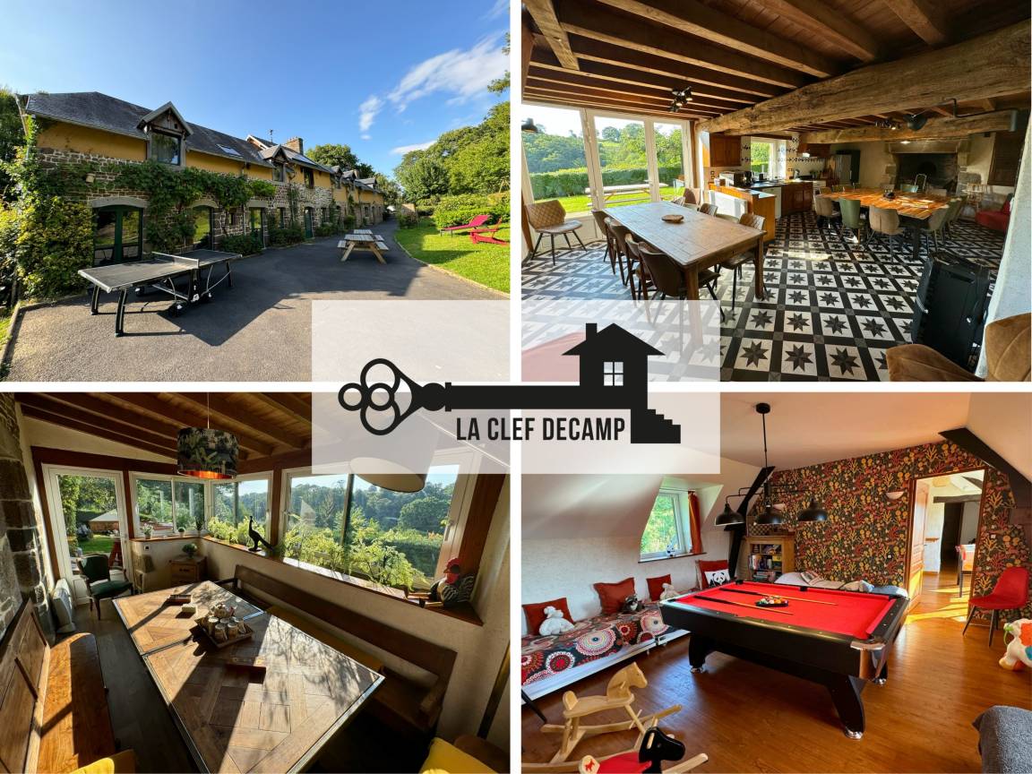 113 M² Gîte ∙ 8 Chambres ∙ 30 Personnes - Basse-Normandie