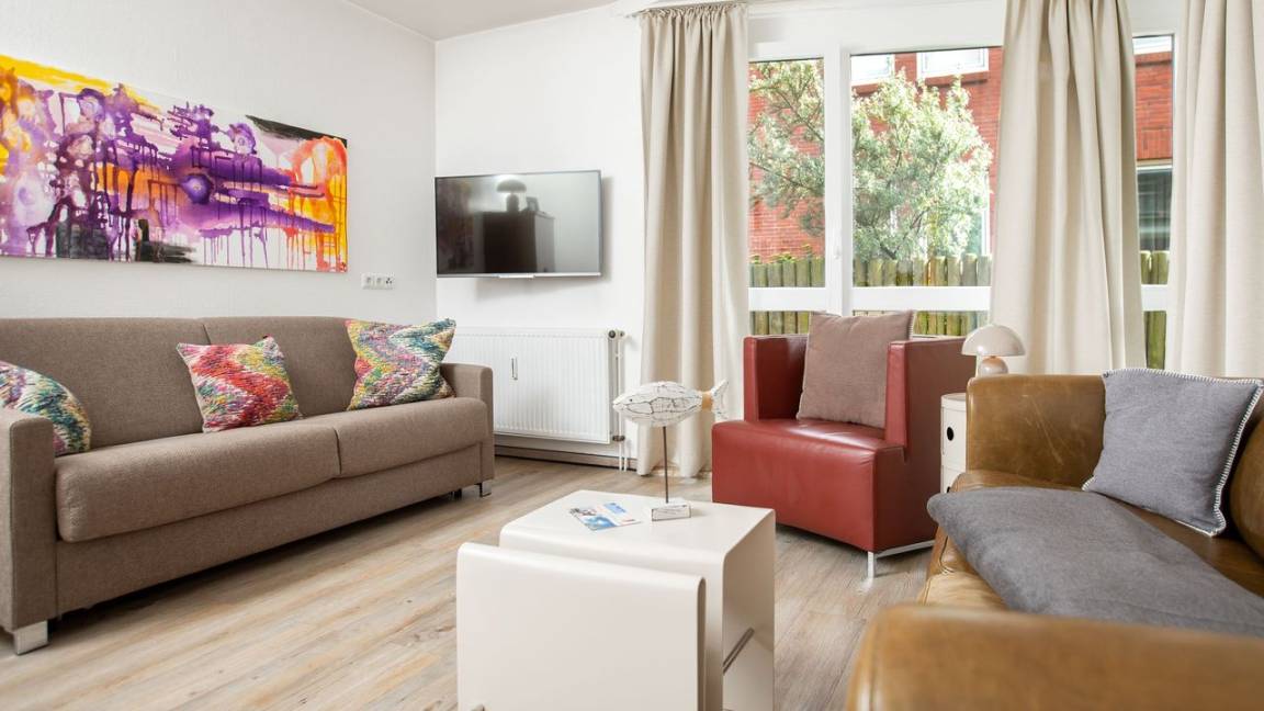 54 M² Ferienwohnung ∙ 1 Schlafzimmer ∙ 3 Gäste - Juist