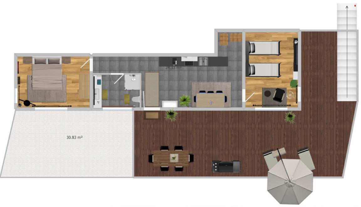 60 M² Ferienwohnung ∙ 1 Schlafzimmer ∙ 4 Gäste - Gerlos