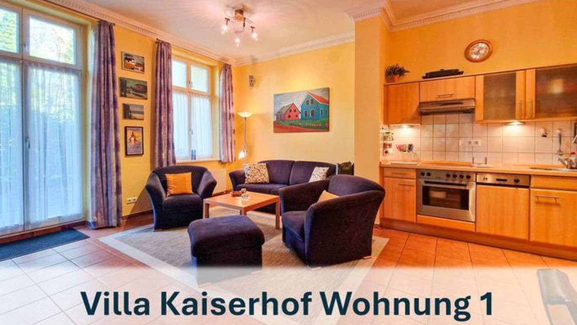 60 M² Ferienwohnung ∙ 1 Schlafzimmer ∙ 2 Gäste - Zinnowitz