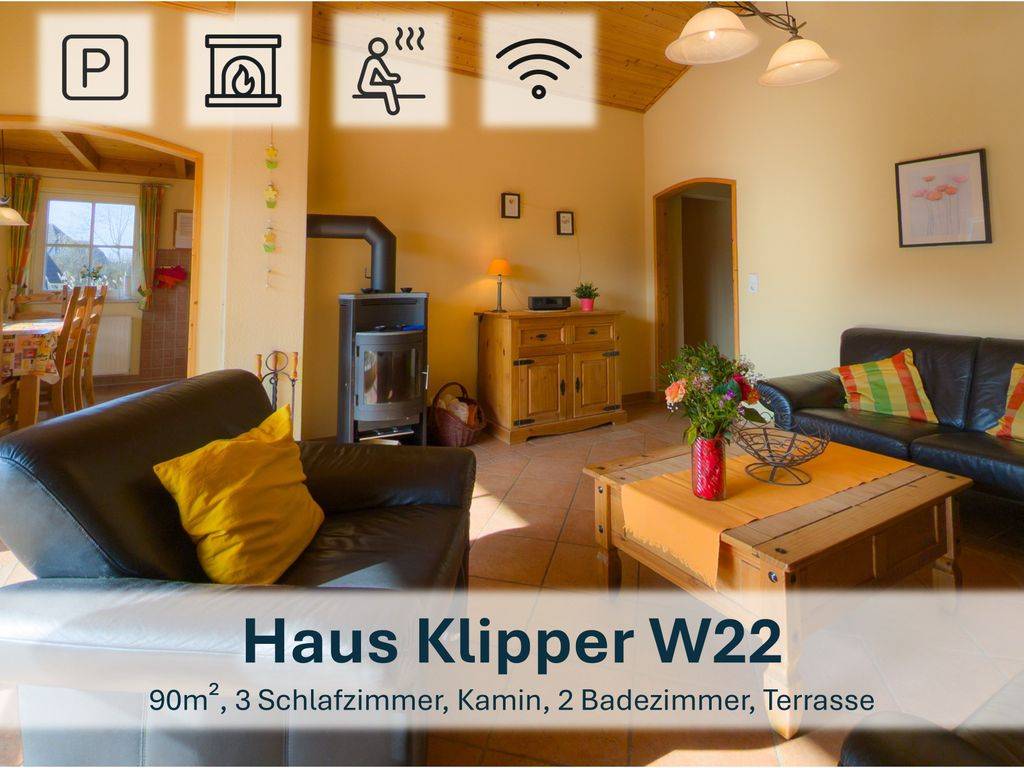 90 M² Ferienhaus ∙ 3 Schlafzimmer ∙ 6 Gäste - Butjadingen