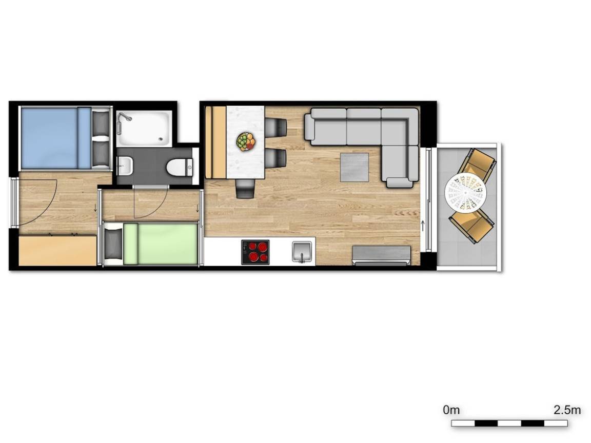 28 M² Apartment ∙ 2 Bedrooms ∙ 5 Guests - Koekelare