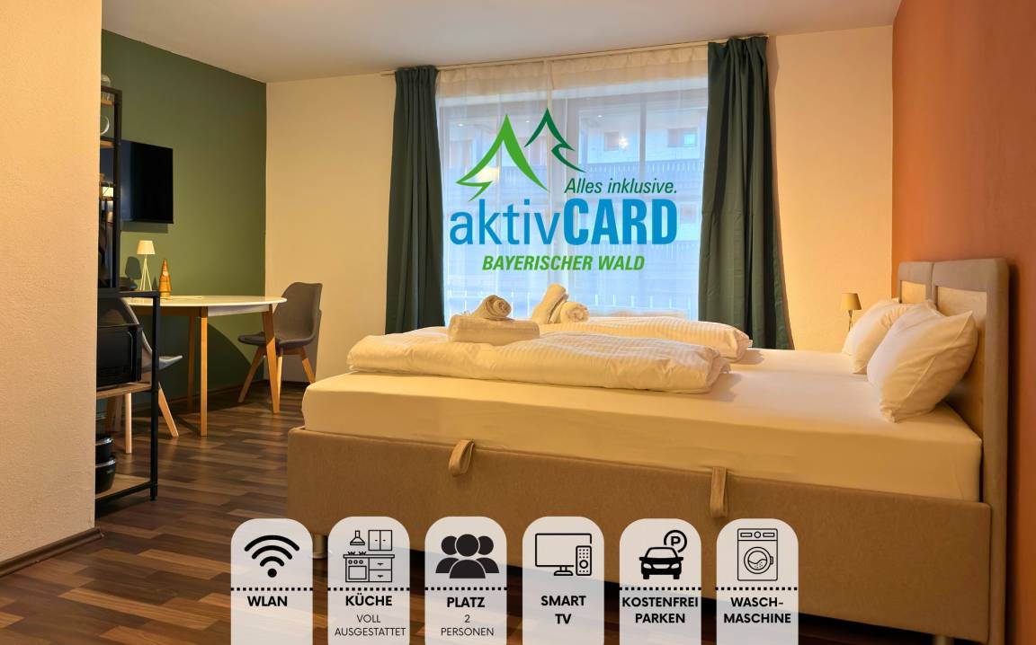 27 M² Ferienwohnung ∙ 1 Schlafzimmer ∙ 2 Gäste - Spiegelau