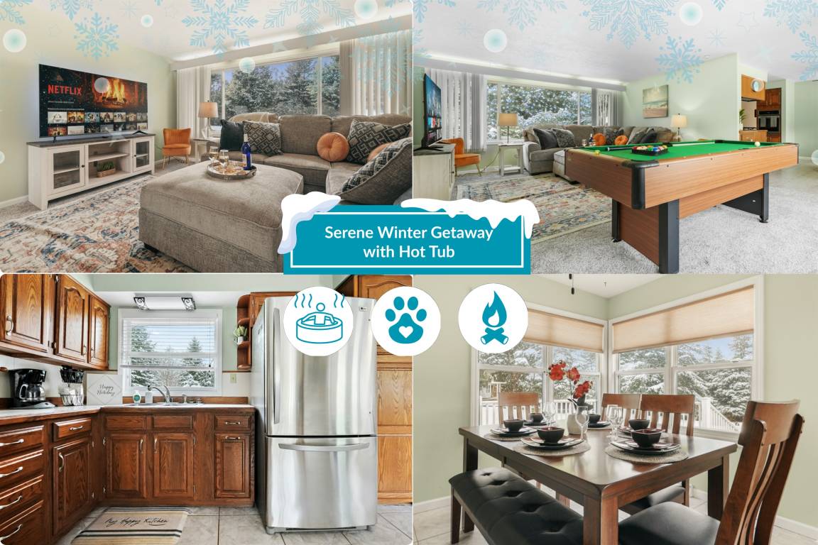 163 M² House ∙ 4 Bedrooms ∙ 8 Guests - Interlochen, MI