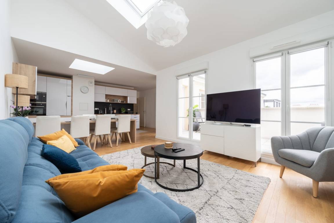 90 M² Appartement ∙ 3 Slaapkamers ∙ 6 Gasten - Bailly-Romainvilliers