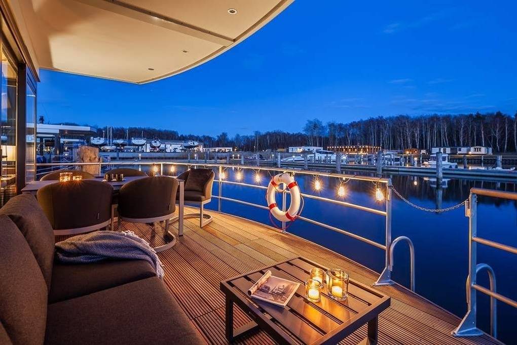 45 M² Hausboot ∙ 2 Schlafzimmer ∙ 4 Gäste - Wolgast