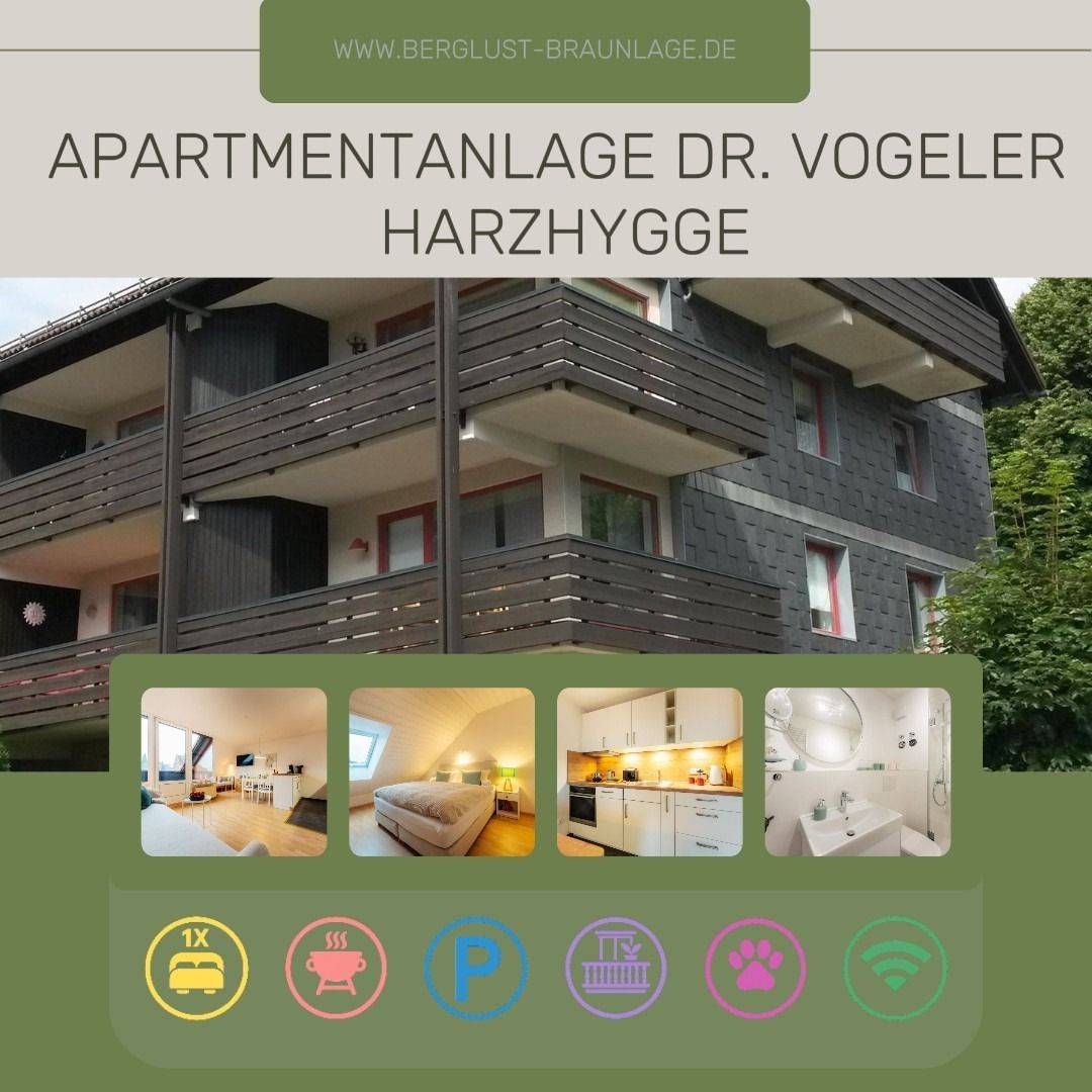 51 M² Ferienwohnung ∙ 1 Schlafzimmer ∙ 4 Gäste - Harz