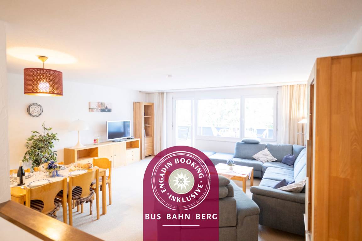 90 M² Ferienwohnung ∙ 2 Schlafzimmer ∙ 7 Gäste - Scuol