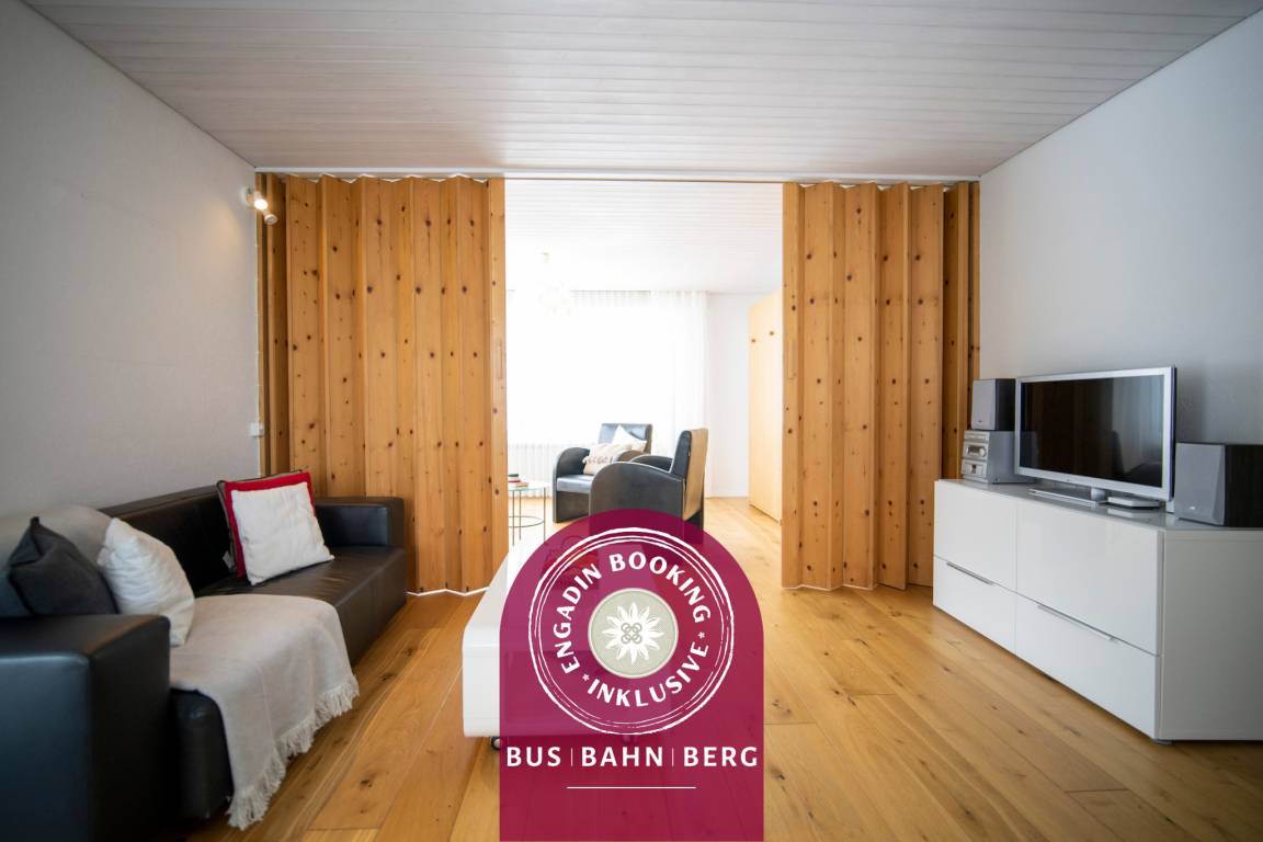 60 M² Ferienwohnung ∙ 1 Schlafzimmer ∙ 4 Gäste - Scuol