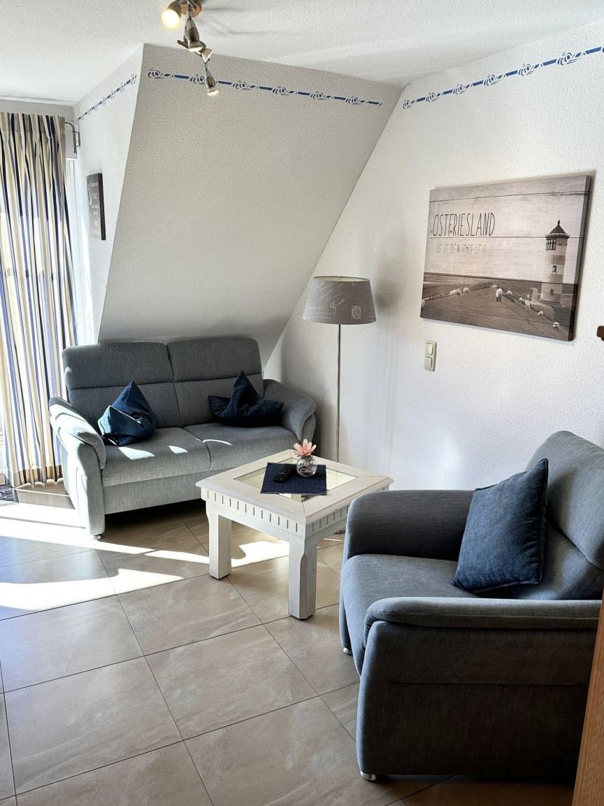 48 M² Ferienwohnung ∙ 1 Schlafzimmer ∙ 2 Gäste - Norddeich