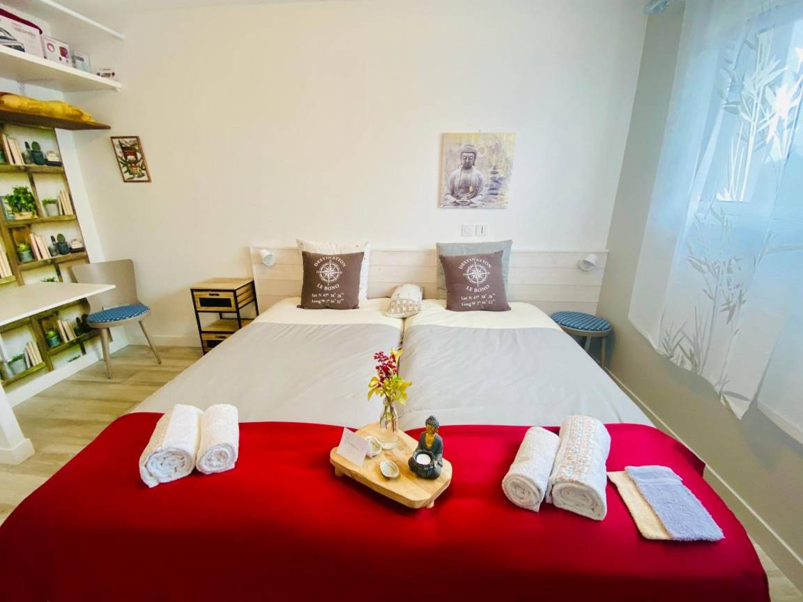 24 M² Chambre D'hôtes ∙ 2 Chambres ∙ 4 Personnes - Larmor-Baden