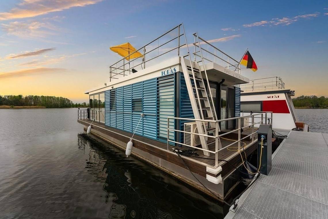 45 M² Hausboot ∙ 2 Schlafzimmer ∙ 4 Gäste - Templin