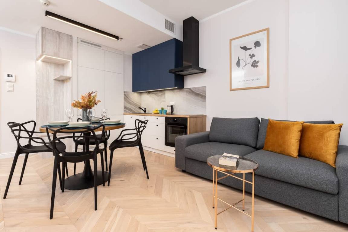 40 M² Apartamento ∙ 1 Habitación ∙ 4 Huéspedes - Varsovia