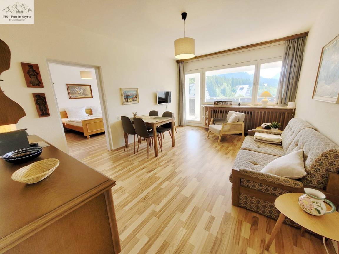 60 M² Ferienwohnung ∙ 1 Schlafzimmer ∙ 2 Gäste - Bad Mitterndorf