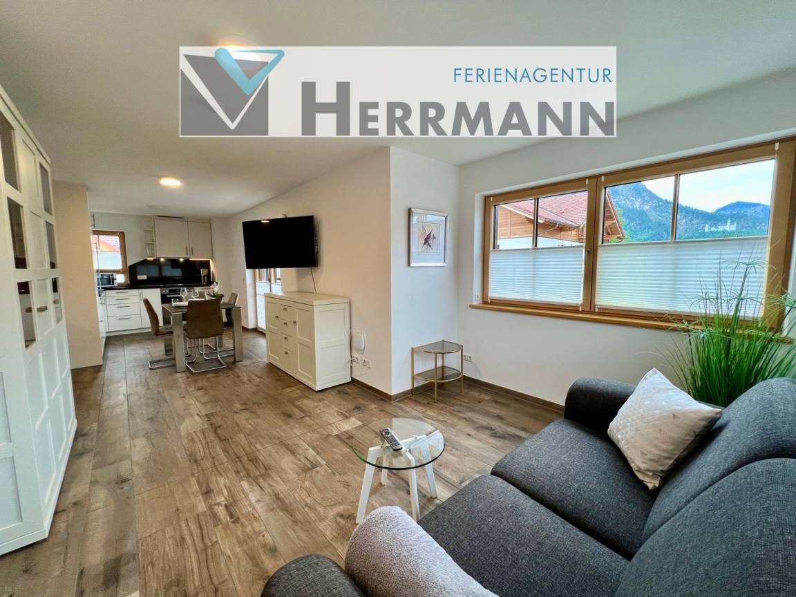 62 M² Ferienwohnung ∙ 1 Schlafzimmer ∙ 2 Gäste - Schwangau