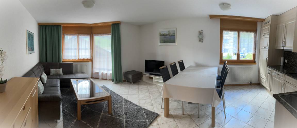 94 M² Apartamento ∙ 3 Quartos ∙ 6 Hóspedes - Leukerbad