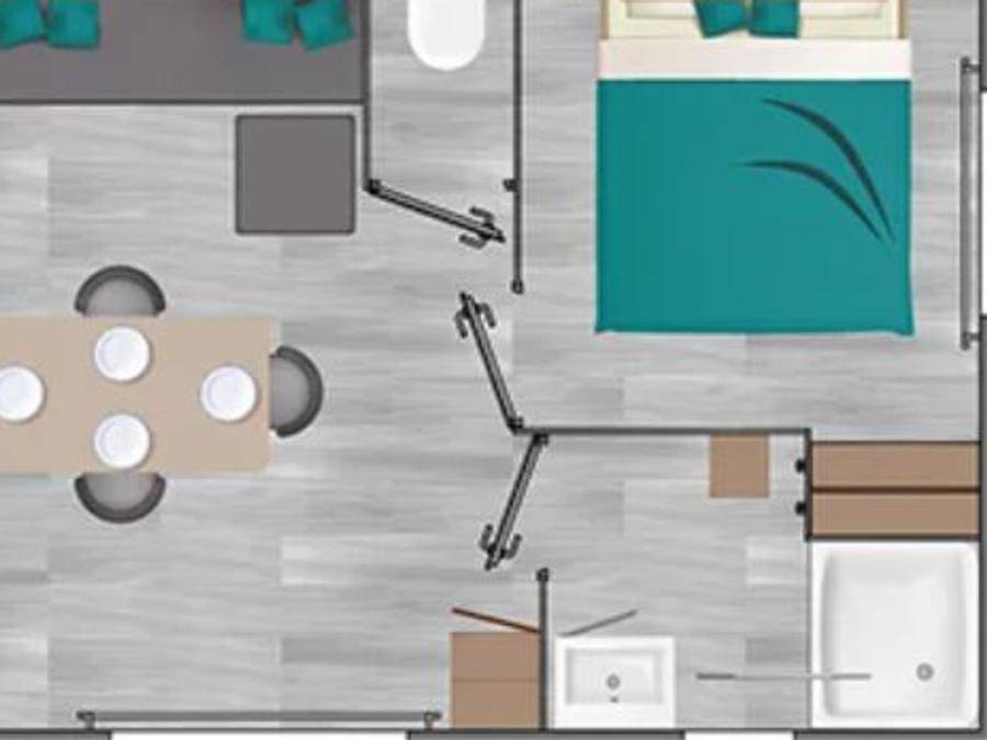 Mobil-home ∙ 2 Chambres ∙ 6 Personnes - La Palmyre