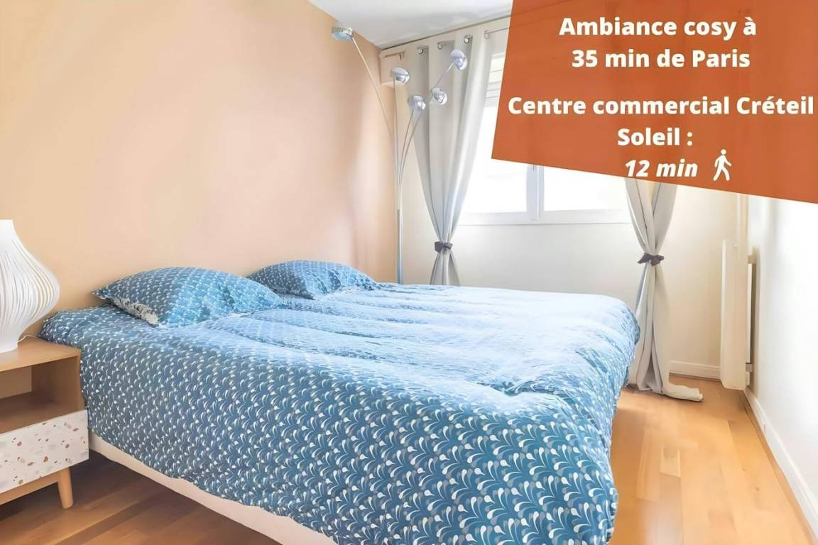 55 M² Apartment ∙ 2 Bedrooms ∙ 5 Guests - Créteil