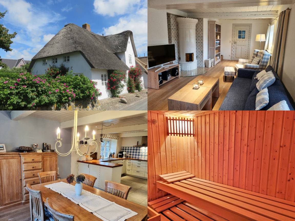 135 M² Ferienhaus ∙ 3 Schlafzimmer ∙ 6 Gäste - Amrum