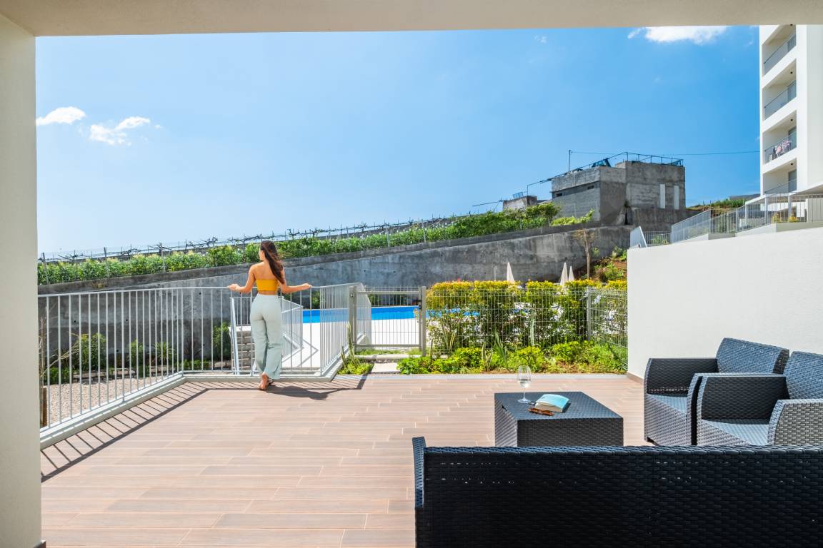 57 M² Ferienwohnung ∙ 1 Schlafzimmer ∙ 2 Gäste - Ribeira Brava